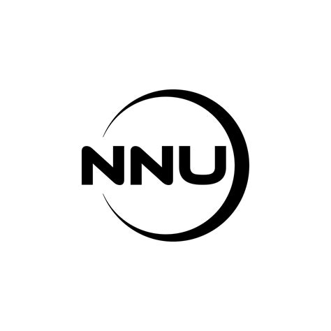 Nnu Letter Logo Design In Illustration Vector Logo Calligraphy