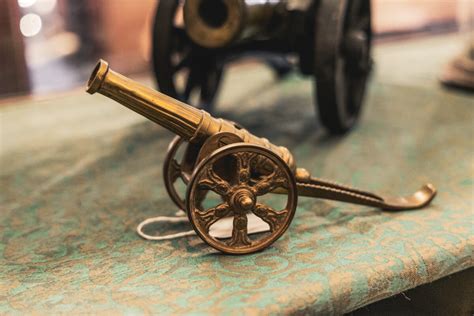 Small Brass Cannon Ornament On The Square Emporium