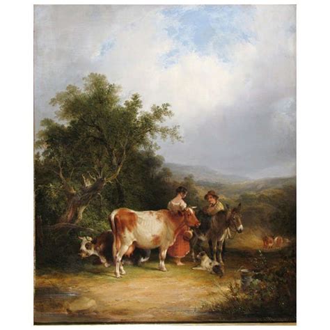 William Shayer Senior 1787 1879 A By Lane In The New Forest Oil