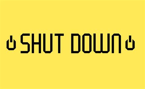 Shut Down Free Font