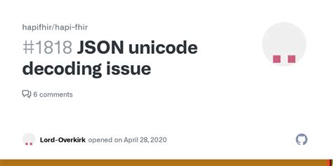 Json Unicode Decoding Issue · Issue 1818 · Hapifhir Hapi Fhir · Github