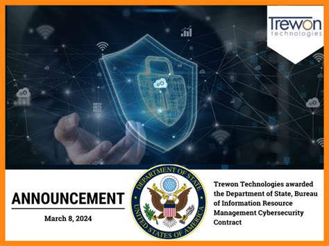 Trewon Awarded Dos Irm Cybersecurity Contract Trewon Technologies