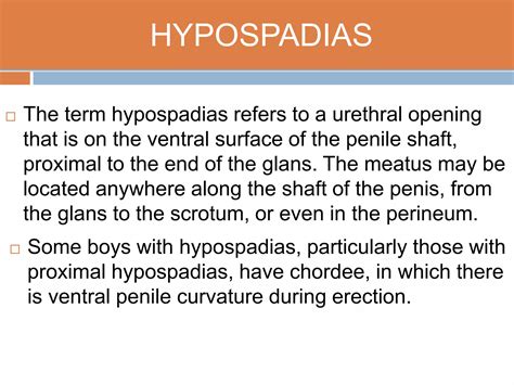 Hypospadias And Epispadias Pptx