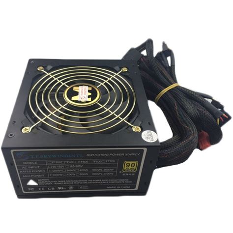 600w Pc Psu Atx Power Supply Black Gaming Quiet 12 Vicedeal