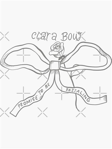 Clara Bow Lyrics Ttpd Sticker For Sale By Cranberryrose22 Redbubble
