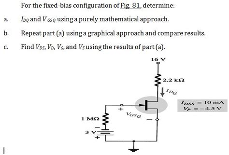 solved for the fixed bias configuration of fig 81