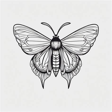 Cute Moth Tattoo Adorable And Cute Moth Tattoo Simple