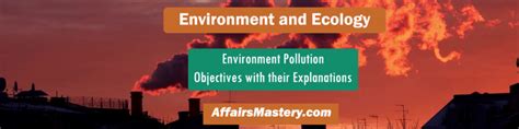 Set 4 Important Environment Pollution Mcqs Affairsmastery