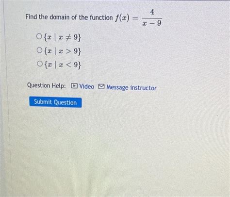 Solved Find The Domain Of The Function F X X Chegg