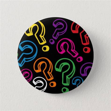 Question Marks Button Zazzle Question Mark Buttons Marks