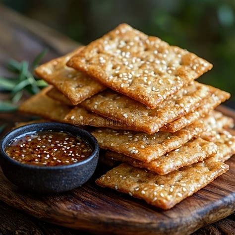 Thai Crispy Sesame Crackers Stock Illustrations 8 Thai Crispy Sesame
