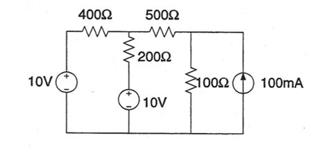 Solved In The Circuit Below Find The Current Through The Chegg