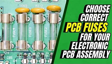 Choose Correct Pcb Fuses For Your Electronic Pcb Assembly