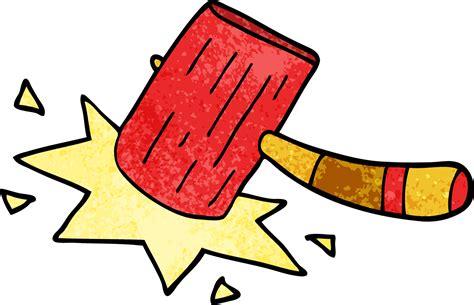 Cartoon Doodle Mallet 12183471 Vector Art At Vecteezy