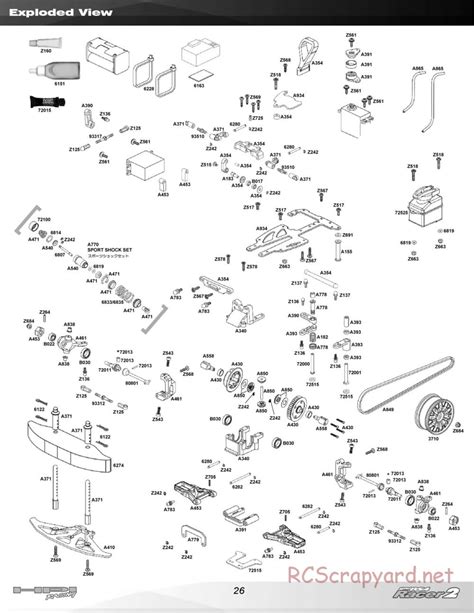 Hpi Exploded View Nitro Rs4 Racer 2 Chassis 426 • Rcscrapyard