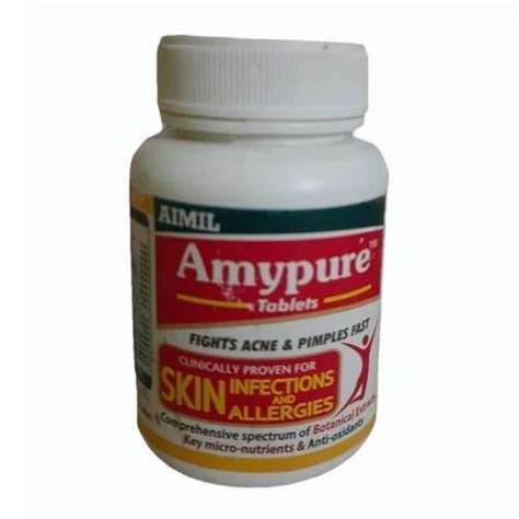 Aimil Amypure Tablet, For Skin Care at ₹ 424/bottle in Jhansi | ID ...