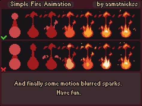 Fire Animation Pixel Art Tutorial By Aamatniekss On Deviantart Artofit