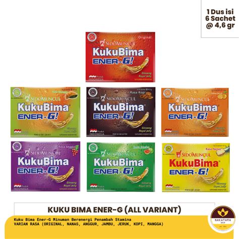 Jual Kuku Bima Ener G Isi 6 Sachet Sido Muncul Shopee Indonesia