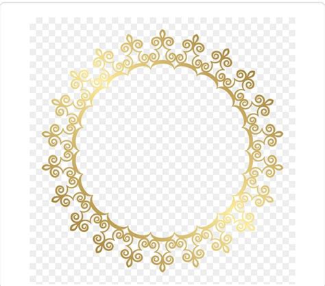 Fancy Round Picture Frame