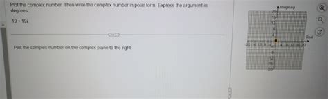 Solved Plot The Complex Number Then Write The Complex