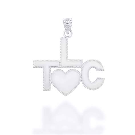 925 Sterling Silver Ttlc Heart Tender Loving Care Beaded Elvis Style