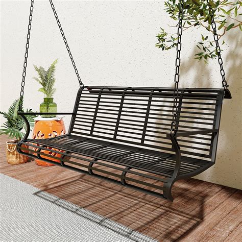 Latitude Run® Rosaida Heavy Duty Metal Porch Swing Wayfair Canada