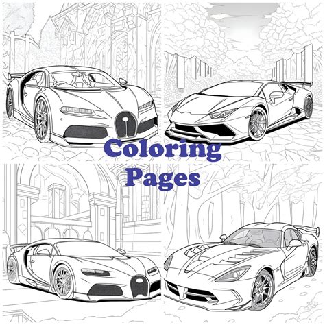 Car Coloring Pages Printable For Adults