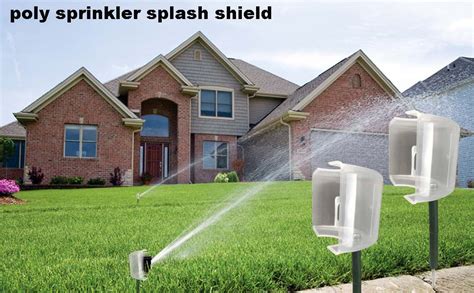 2pc Sprinkler Splash Shield For Lawns Underground Sprinkler Guard 15in Patio