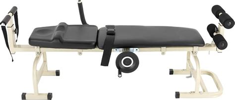 Inline Back Stretch Bench With Cervical Traction Lumbar