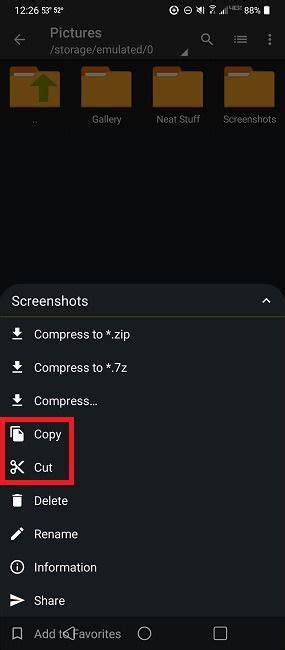 how to compress and extract files on android using zarchiver make