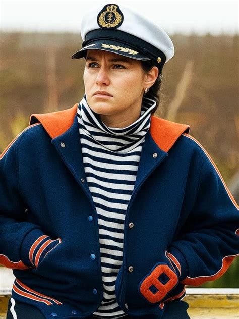 Lizzie Davidson Such Brave Girls S02 Varsity Jacket Blue Winter Whirl