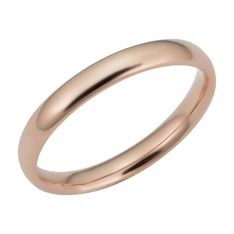 Kooljewelry Minimalist Womens 14k Rose Gold 3mm Knuckle Stacking Midi