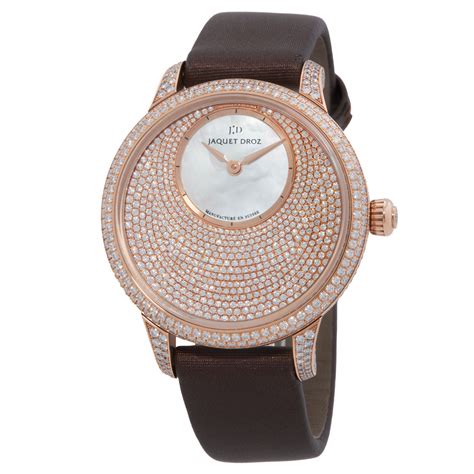 Jaquet Droz Petite Heure Minute 18k Rose Gold With Diamonds Dial