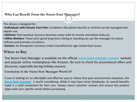 Ppt Nooro Knee Massager Powerpoint Presentation Free Download Id