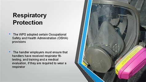 Respiratory Protection The Wps Adopted Certain Occupational Safety
