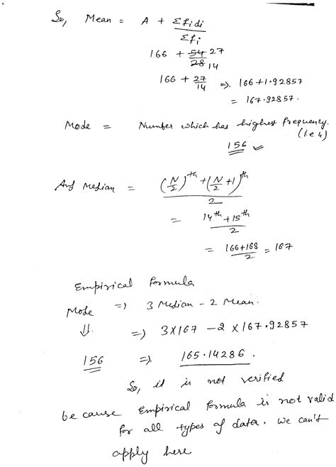 Mean Median Mode Formulas