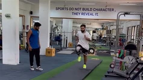 Watch Rishabh Pant Does High Intensity Workout In Nca Gives Major