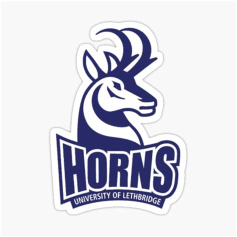 University Of Lethbridge Pronghorns Sticker For Sale By Thebirdbrand
