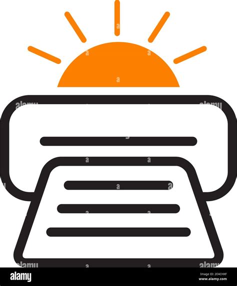 Printer Icon Logo Design Vector Template Stock Vector Image And Art Alamy