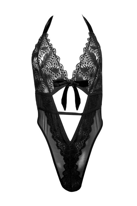 Dee Black Eyelash Lace And Mesh Body Playful Promises Usa