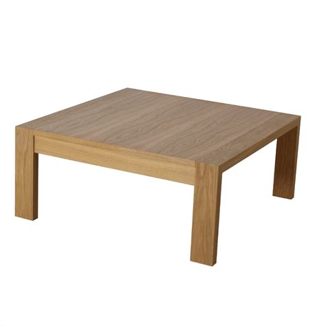 Table Basse Carrée 100x100 En Bois Brin Douest