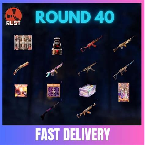 Rust 14 14 Unique Skins 40 Round Twitch Drops Fast Delivery