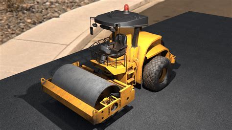 Compaction Steamroller 3d Model By Philriveramedia