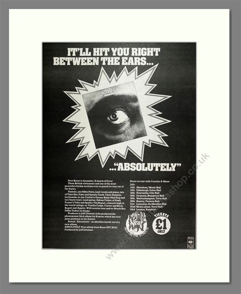 Boxer Absolutely Vintage Advert 1977 Ref Ad16059 The Nostalgia Shop