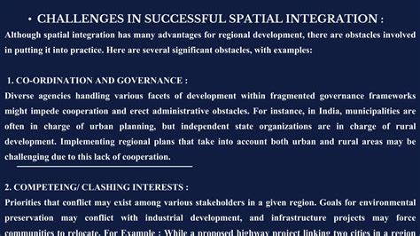 spatial integration in regional development pptx ppt