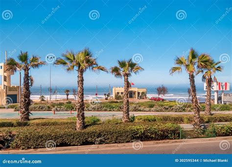 Casablanca Morocco Ain Diab Beach On The Atlantic Ocean Coastal