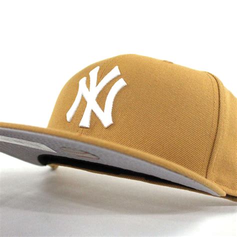 New York Yankees New Era 59fifty Fitted Hat Mustard Gray Under Brim