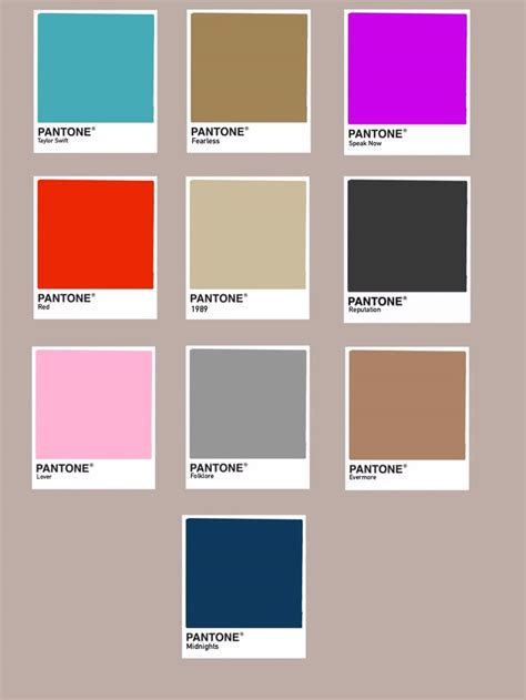 Taylor Swift Eras Colours Taylor Swift Birthday Party Ideas Taylor Swift Album Taylor Swift