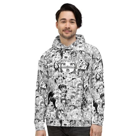 Ahegao Hoodie Lewd Animemanga Faces Etsy