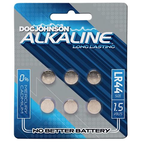 Lr44 Ag13 Button Cell Alkaline Batteries 6pc Doc Johnson